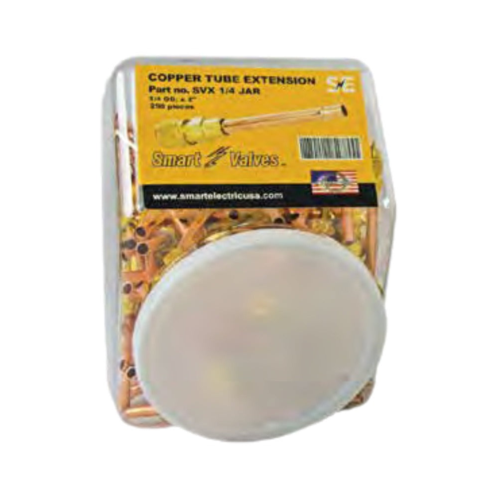 JAR OF ACCESS VALVE - 1/4" O.D. X 2" COPPER EXTENSION TUBE – Smart Electric