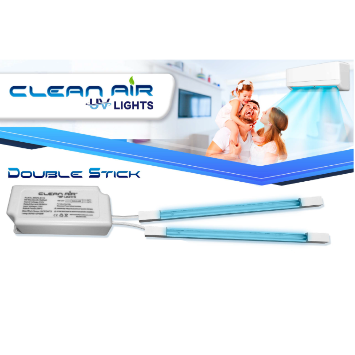 Double Stick UV Lights For 230V Non-Ducted Systems – Smart Electric US