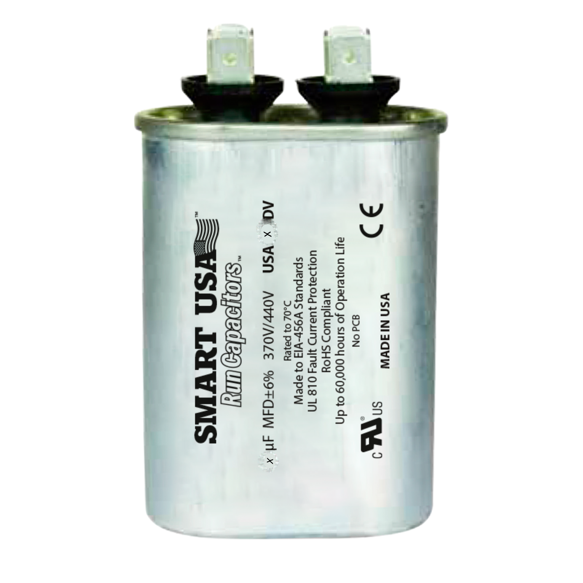 65 µF 370/440V Dual Oval Capacitor – Smart Electric