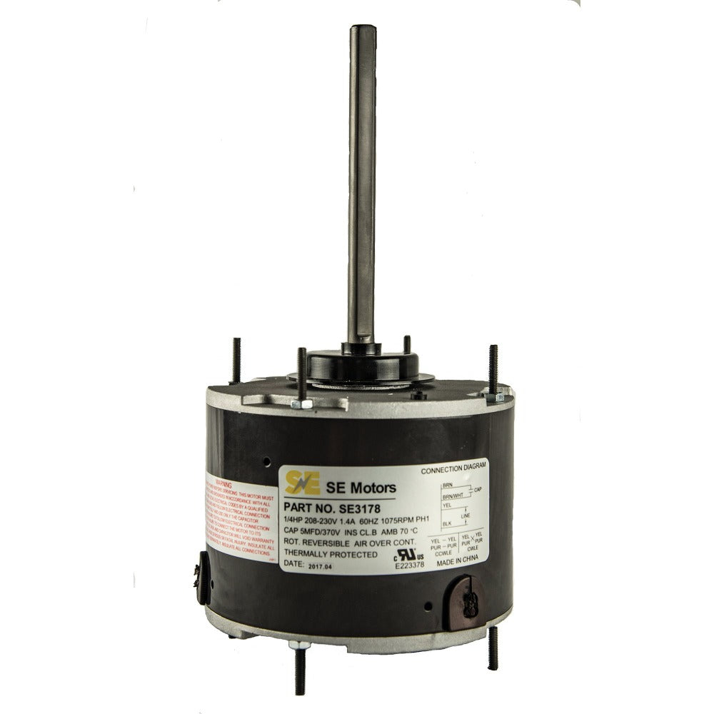 VERTICAL CONDENSER MULTI-HORSEPOWER 1075RPM HI-TEMP 70⁰C -1/3HP 1075 R ...