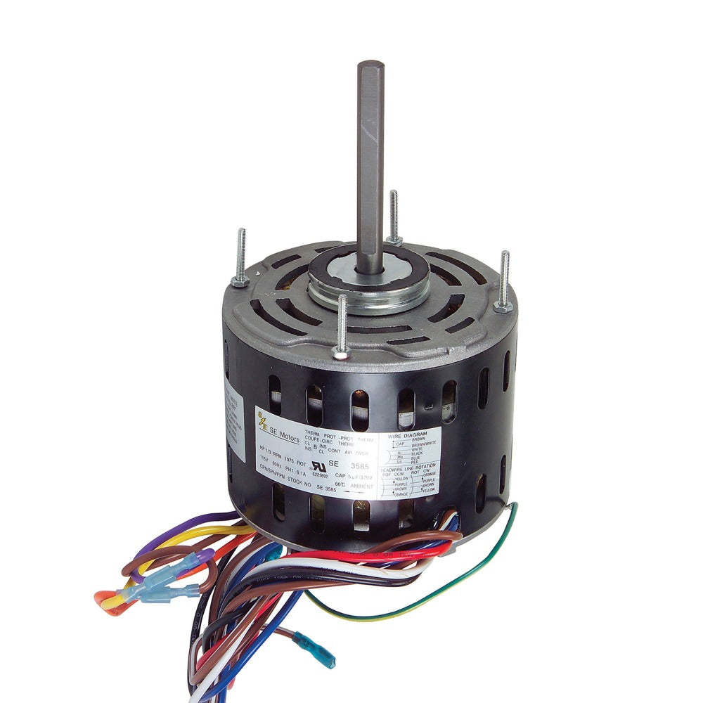 PSC FURNACE BLOWER MOTOR -1/2HP 1075RPM 115V – Smart Electric