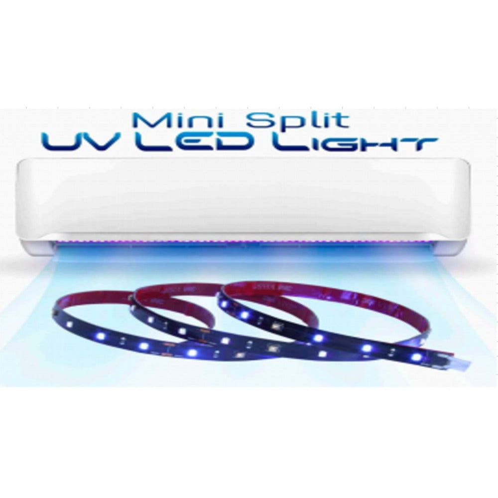 Mini Split UV LED Light - 24" Strip for 9k, 12k, 18k Mini Split Evapor ...